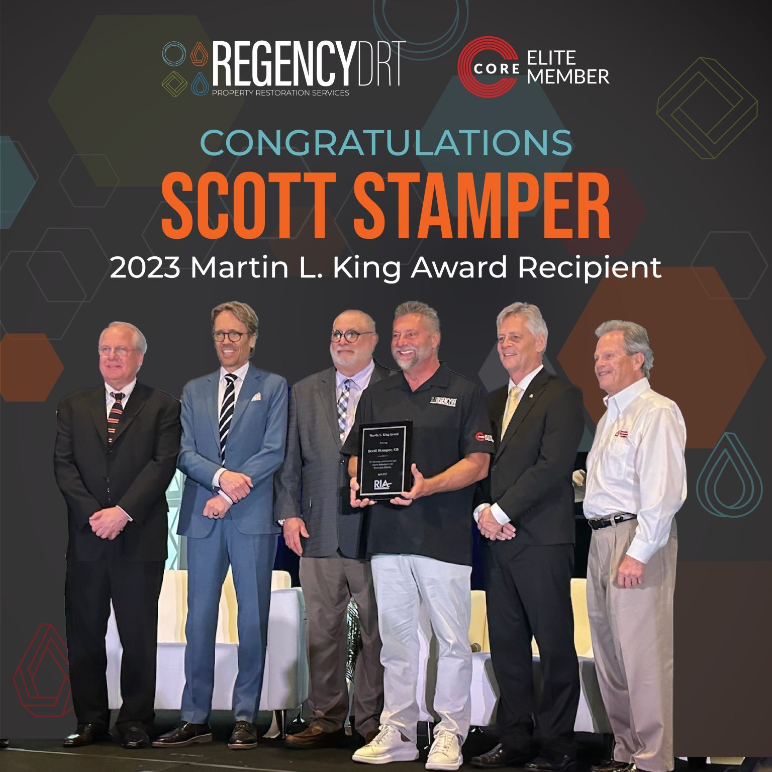 Regency DRT Awarded Martin King Award — Regency Disaster Response Team
